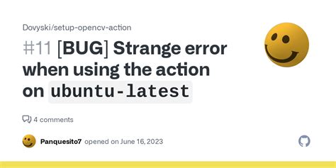 BUG Strange Error When Using The Action On Ubuntu Latest Issue