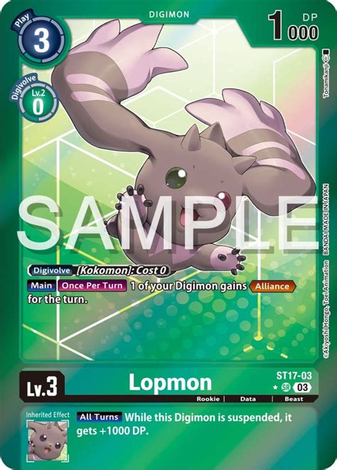 Lopmon St Advanced Deck Double Typhoon Digimon Cardtrader