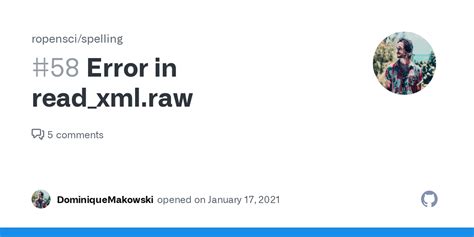 Error In Readxmlraw · Issue 58 · Ropenscispelling · Github