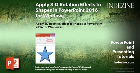 Apply D Rotation Effects To Shapes In PowerPoint For Windows