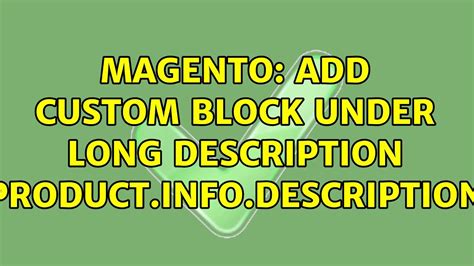 Magento Add Custom Block Under Long Description