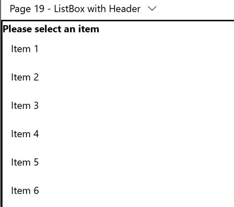 uwp unable to add listbox header not listview microsoft qanda
