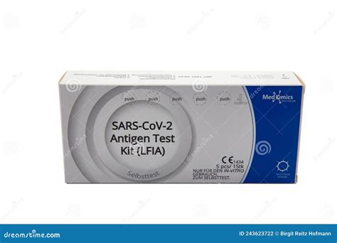 Sars Cov Self Test Editorial Photography Image Of Positive 243623722