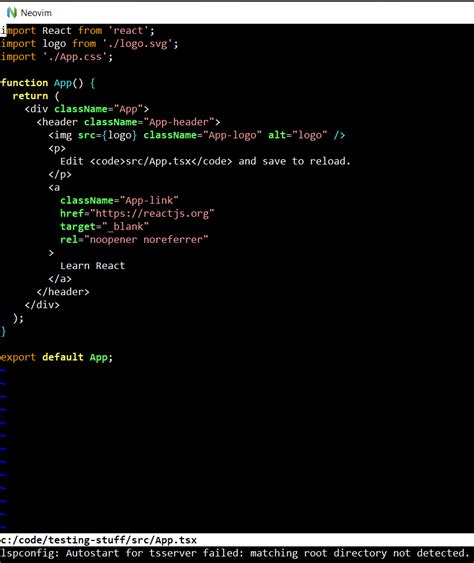 Unable To Start Tsserver Matching Root Dirctory Not Detected · Issue