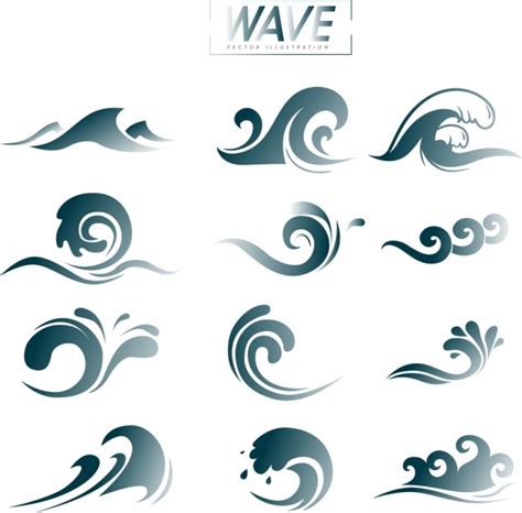 Wave Design Elements Curved Lines Decoration Vectors Graphic Art Designs In Editable Ai Eps