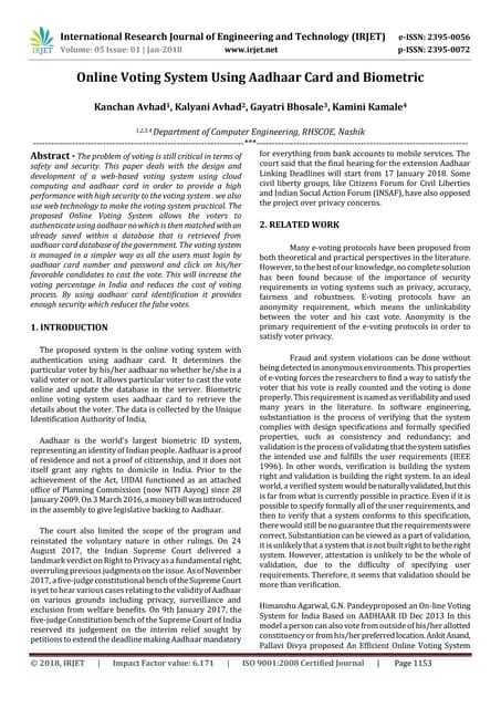 Biometric Electronic Voting Machine Pdf Computing Technology