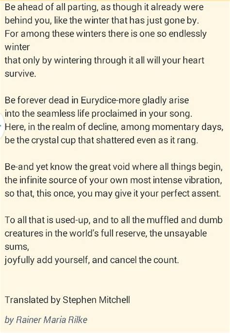 Sonnets To Orpheus Book 11 Rainer Maria Rilke