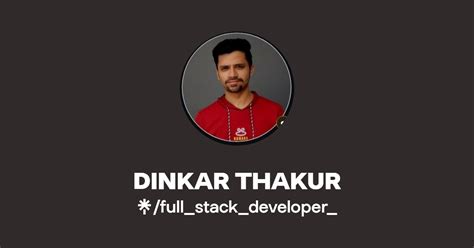 Dinkar Thakur Twitter Facebook Linktree