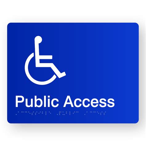 Accessible Braille Sign Australia Accessible Public Access Braille