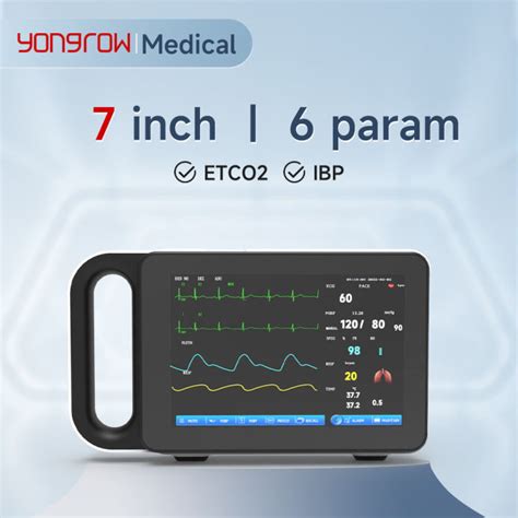Yongrow E7 Medical Multi Parameter Patient Monitor Tft 7 Inch Digital