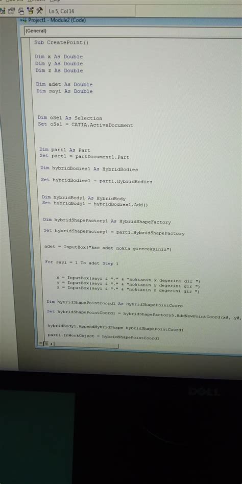 visual basic macro for catia applications runtime error 424 vbforums