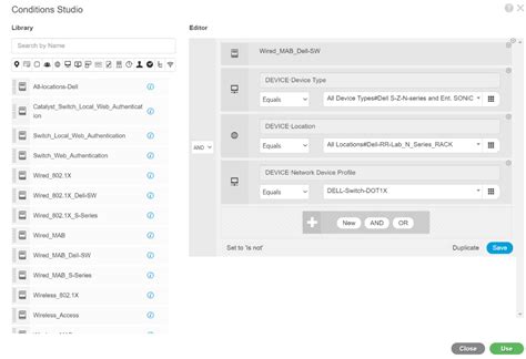 Policy Sets Dell Technologies Enterprise SONiC Edge With Cisco ISE Dell Technologies Info Hub