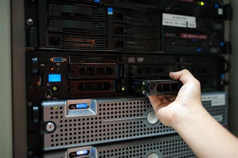 Premium Photo It Engineer Repairing A Server In A Datacenter