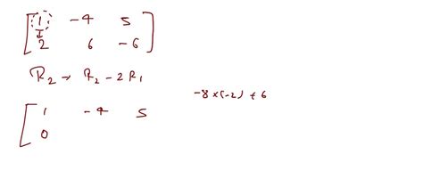 ⏩solved write the matrix in row echelon form remember that the… numerade