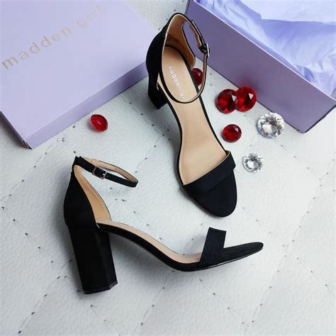 Madden Girl By Steve Madden оригинал черные босоежки на каблуке — цена 1850 грн в каталоге