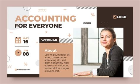 Free Vector Financial Accounting Webinar Template