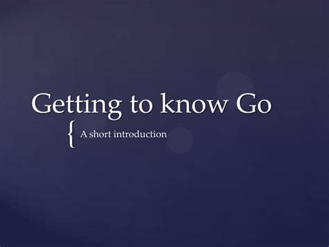 Golang Ppt