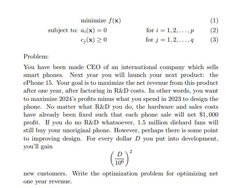solved formulate the following as an optimization problem in