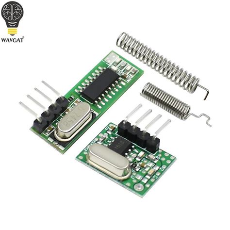 Superheterodyne Rf 수신기 및 송신기 모듈 Arduino Uno 무선 모듈용 원격 제어 Diy 키트 433 Mhz 433 Mhz 활성 구성 요소