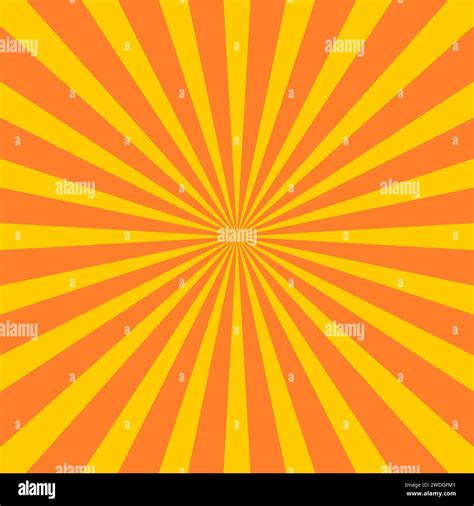Sunburst Background Vector Sunburst Yellow Orange Radial Beams Pattern
