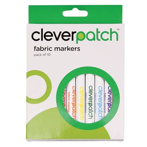 Cleverpatch Fabric Markers Pack Of 10 Markers Cleverpatch Art
