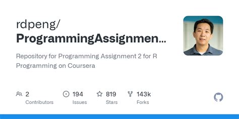 Github Rdpengprogrammingassignment2 Repository For Programming Assignment 2 For R