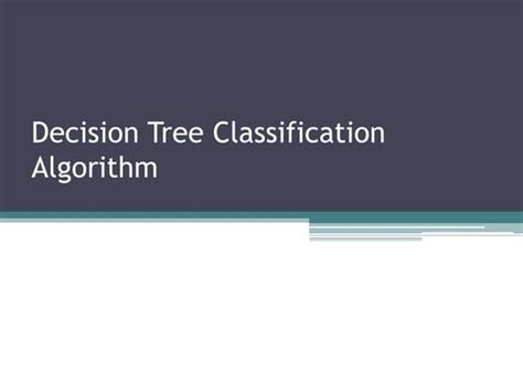 decision tree in machine learning pdf