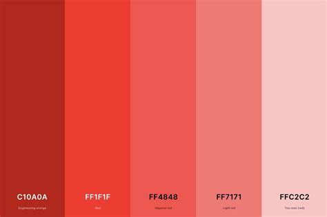 25 Best Red Color Palettes With Names And Hex Codes Artofit