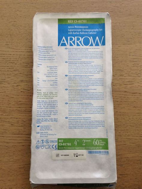 New Arrow Percutaneous Laparoscopic Cholangiography Set X Cs 01701