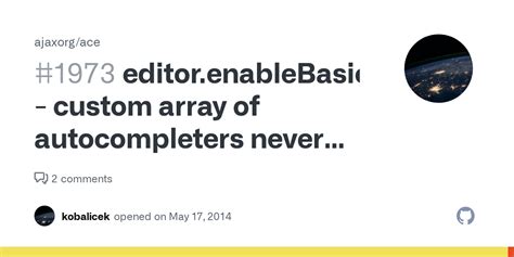 editor enablebasicautocompletion custom array of autocompleters never used · issue 1973