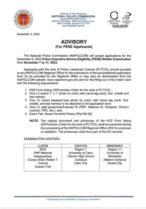 Press Releases 2023 Napolcom