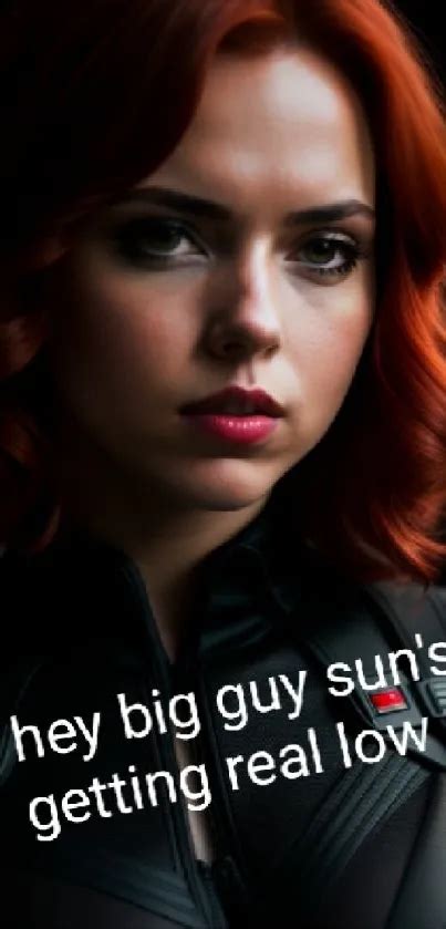 Stylish Redhead Female Wallpaper Free Download