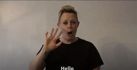 Hello In Sign Language Video And Image Include