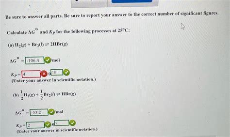 Solved Be Sure To Answer All Parts Be Sure To Report Your Chegg