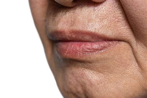 Pliegues Y Arrugas De La Piel En La Cara Foto Premium