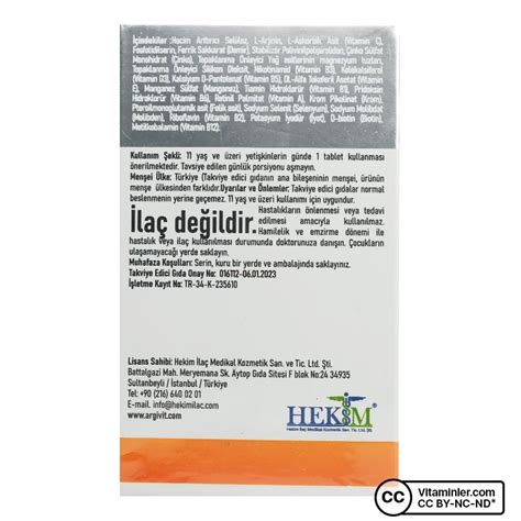 Argivit Focus 30 Tablet - Multivitaminler