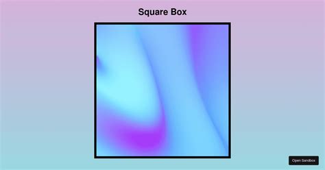 Square Boxes Codesandbox
