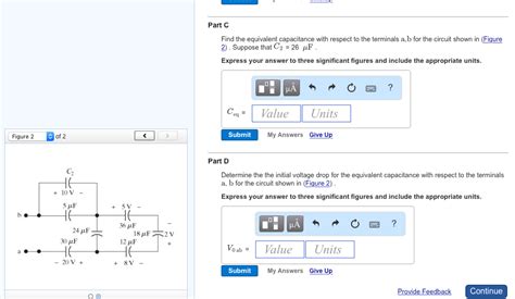 Solved Problem Part A Find The Equivalent Capacitance Chegg