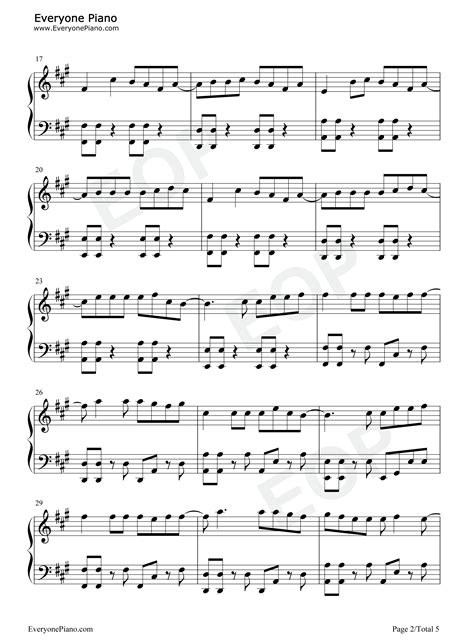 离别开出花 简单版五线谱预览 Eop在线乐谱架