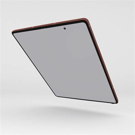 Premium Photo Mobile Fold Right Side Floating Isolated In White