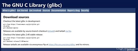 编译glibcglibc官网 Csdn博客