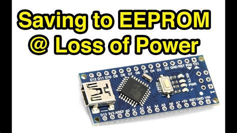 How To Detect Loss Of Power On An Arduino For Backing Up To EEPROM