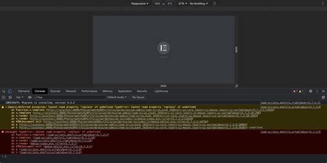 elementor not loading cannot read property replace of undefined typeerror cannot read