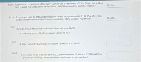 solved table 2 titration data table view list view table 2