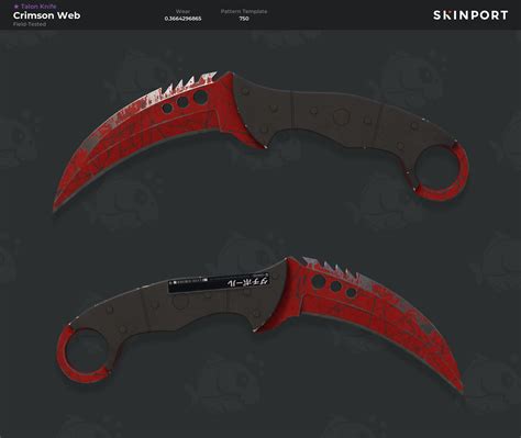 Talon Knife Crimson Web Field Tested Counter Strike 2 Skinport