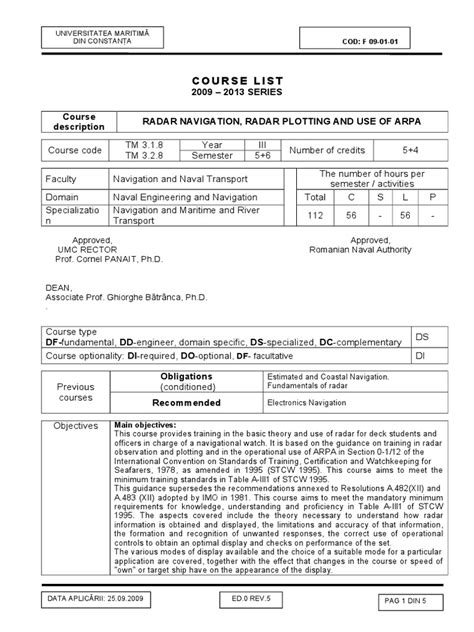 Radar Navigation Radar Plotting And Use Of Arpa Download Free Pdf