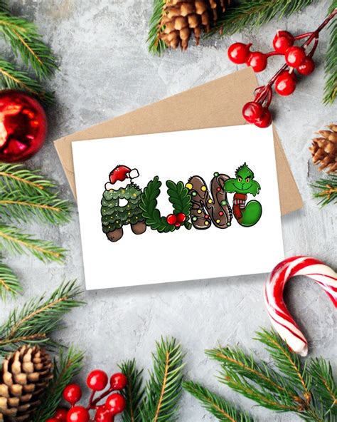 Christmas Png Files Christmas Aunt Png Retro Groovy Hand Drawn Etsy