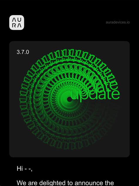 AURA The New Version Of The AURA App Has Been Released Milled