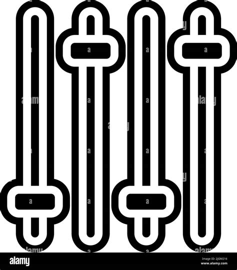 Sliders Icon Stock Vector Image And Art Alamy