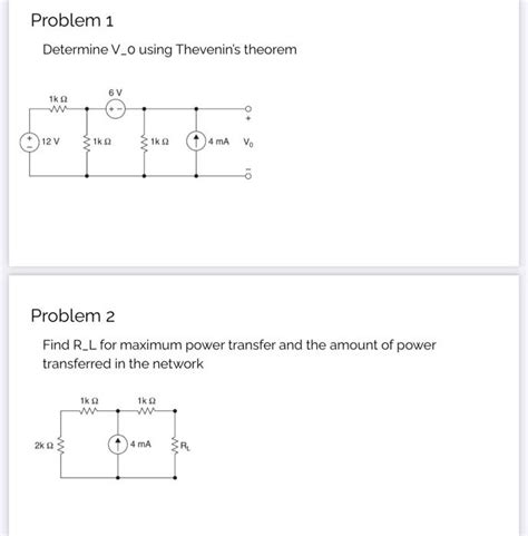 solved determine v o using thevenin s theorem problem 2 find
